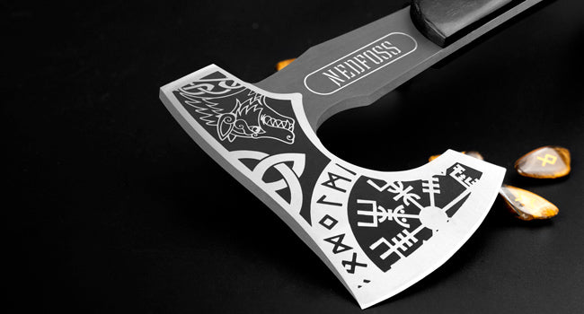 Berserker Tomahawk,Full Viking Axe Nordic Valhalla Vikings Bearded Axe ...
