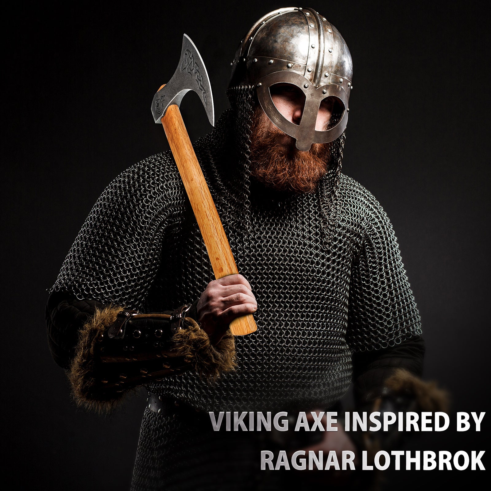 Raggers Viking Axe Tomahawk with Leather Sheath Inspired by Ragnar ...