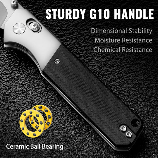 Beast Pocket Knife, Large EDC Folding Knife with Liner Lock – NedFoss Knife