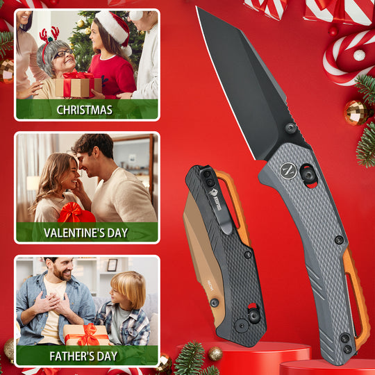 Beast Pocket Knife, Large EDC Folding Knife with Liner Lock – NedFoss Knife