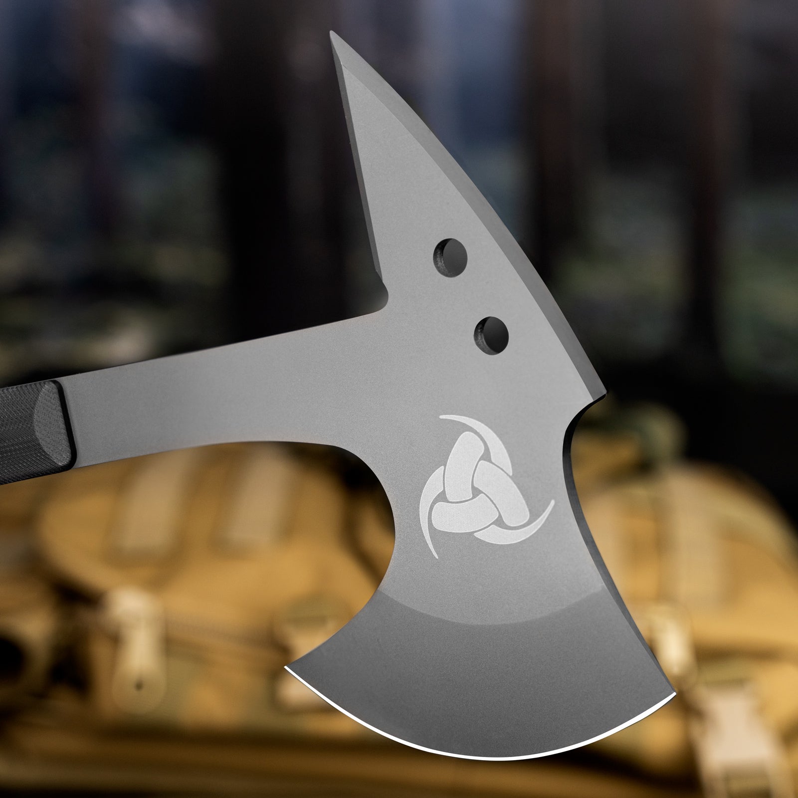 NedFoss Eagle 13" Tomahawk, 4.3" Blade and G10 Handle with Spike, Full ...